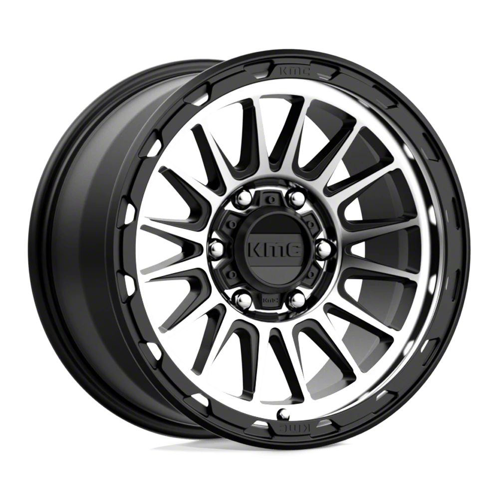 KMC F-150 Impact Satin Black Machined 6-Lug Wheel; 17x9; 18mm Offset ...