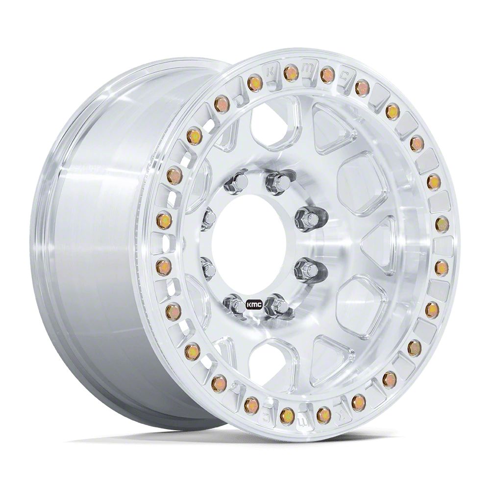 KMC Sierra 2500 Mesa Forged Slotted Beadlock Raw Machined 8-Lug Wheel ...