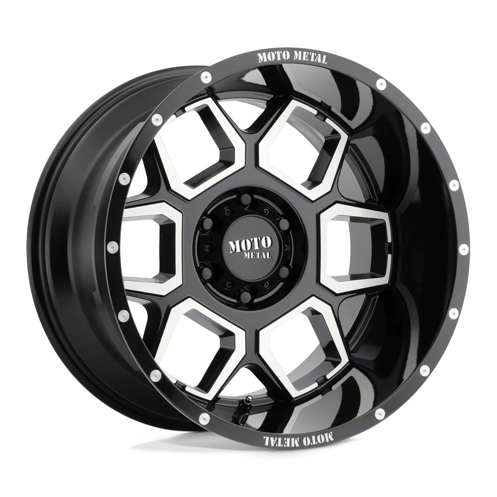 KMC Sierra 3500 Chase Satin Black with Gloss Black Lip 8-Lug Wheel ...