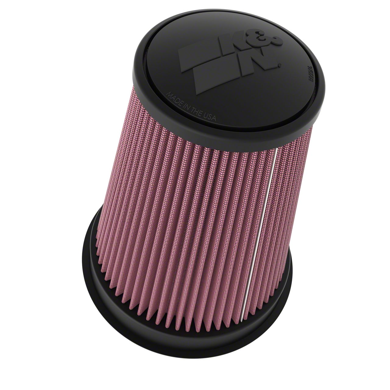 K&N F-350 Super Duty Air Filter; 5-Inch Inlet; 10.50-Inch Length RU ...