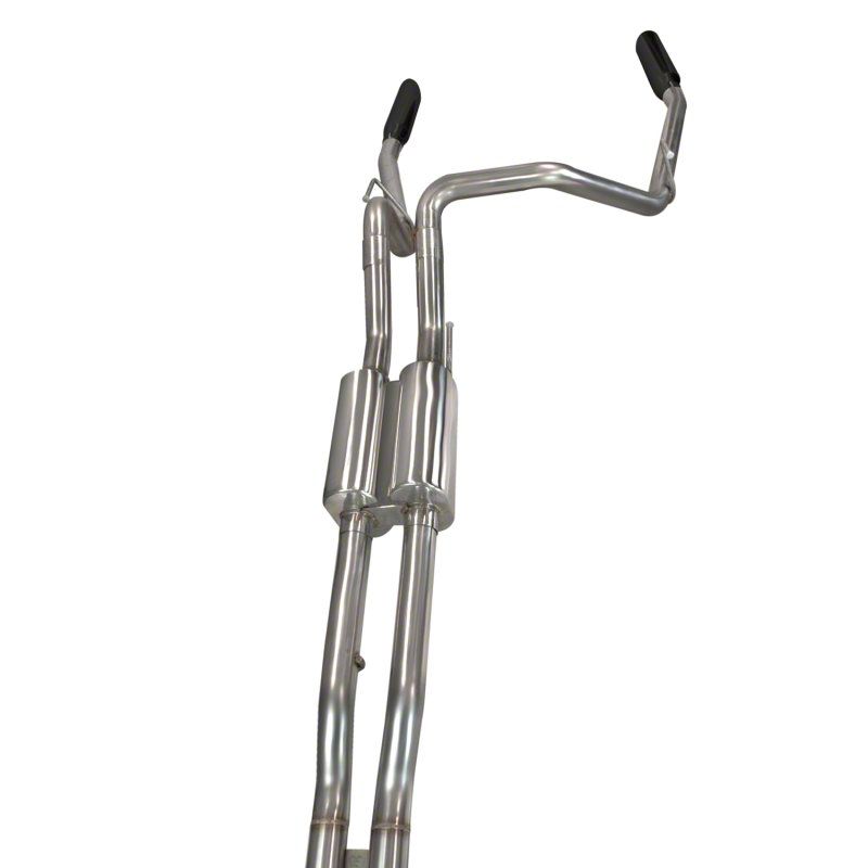Kooks F-150 Catted Header-Back Dual Exhaust System with Black Tips ...