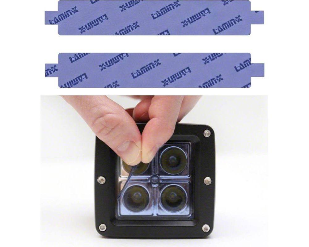 Lamin-X F-250 Super Duty Fog Light Tint Covers; Blue F176B (20-22 F-250 ...