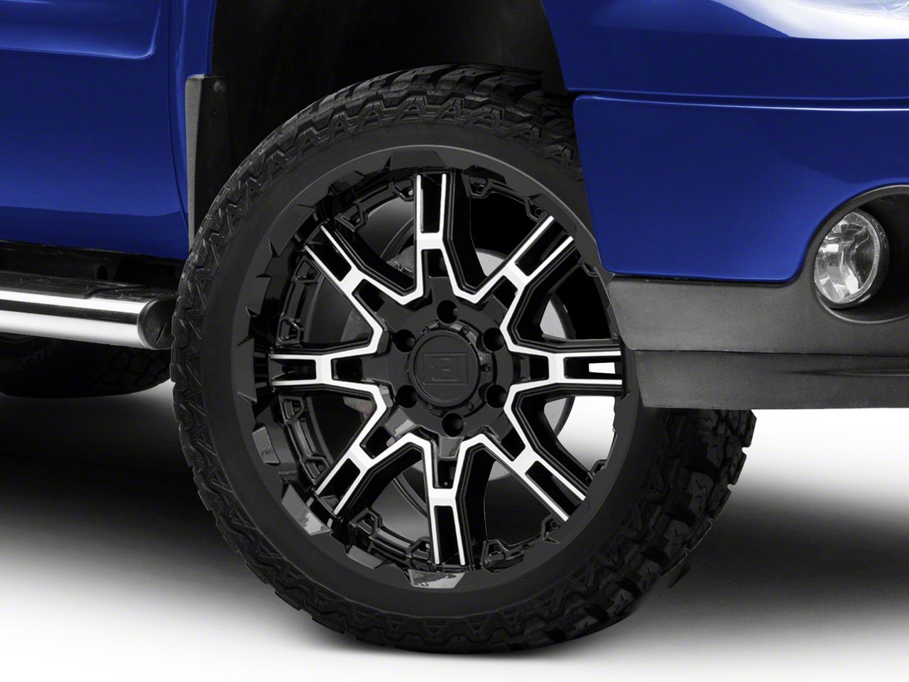 Level 8 Wheels Sierra 1500 Slingshot Gloss Black Machined 6-Lug Wheel ...