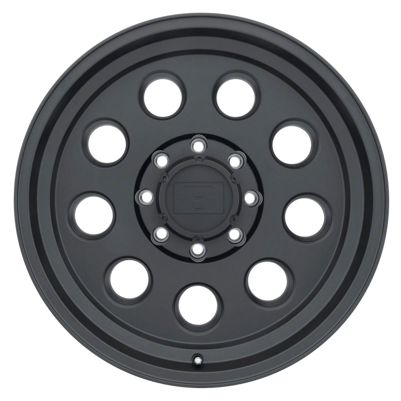 Level 8 Wheels Silverado 1500 Hauler Matte Black 6-Lug Wheel; 17x8.5 ...
