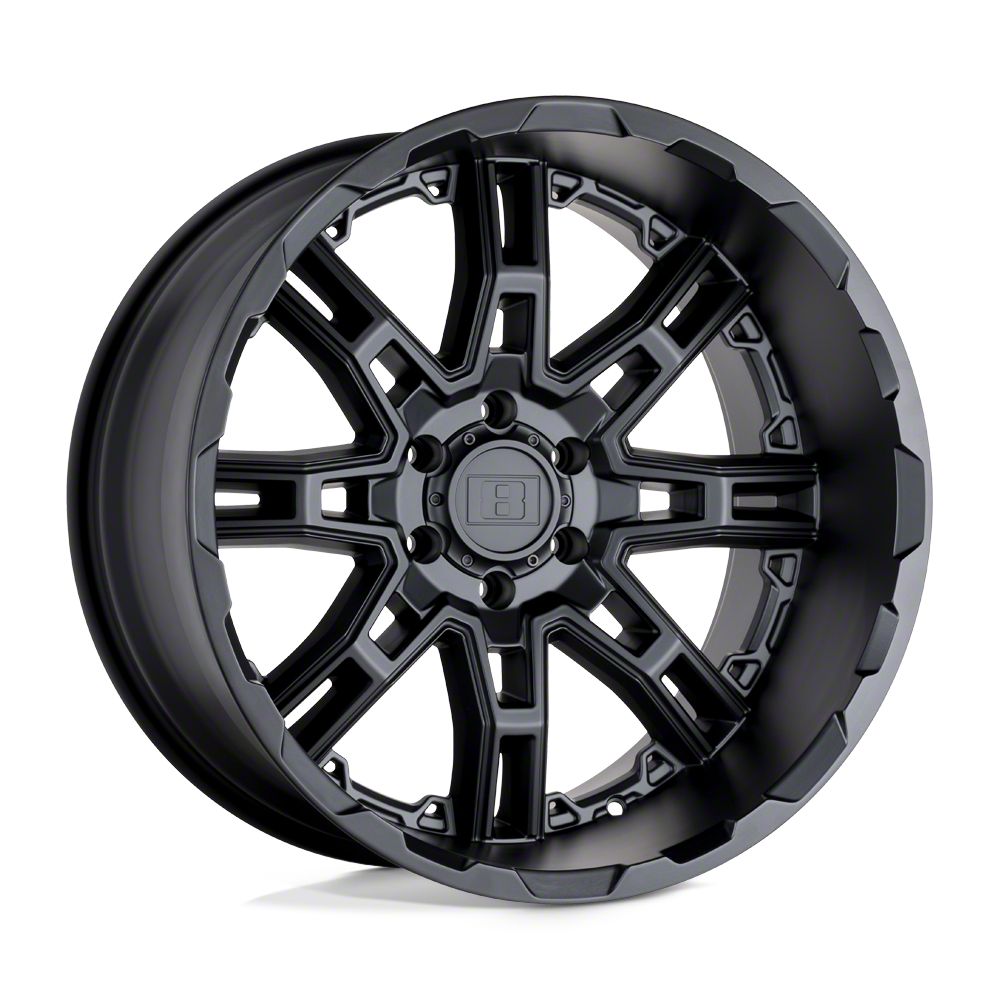 Level 8 Wheels Colorado Slingshot Matte Black 6-Lug Wheel; 17x8.5; 10mm ...