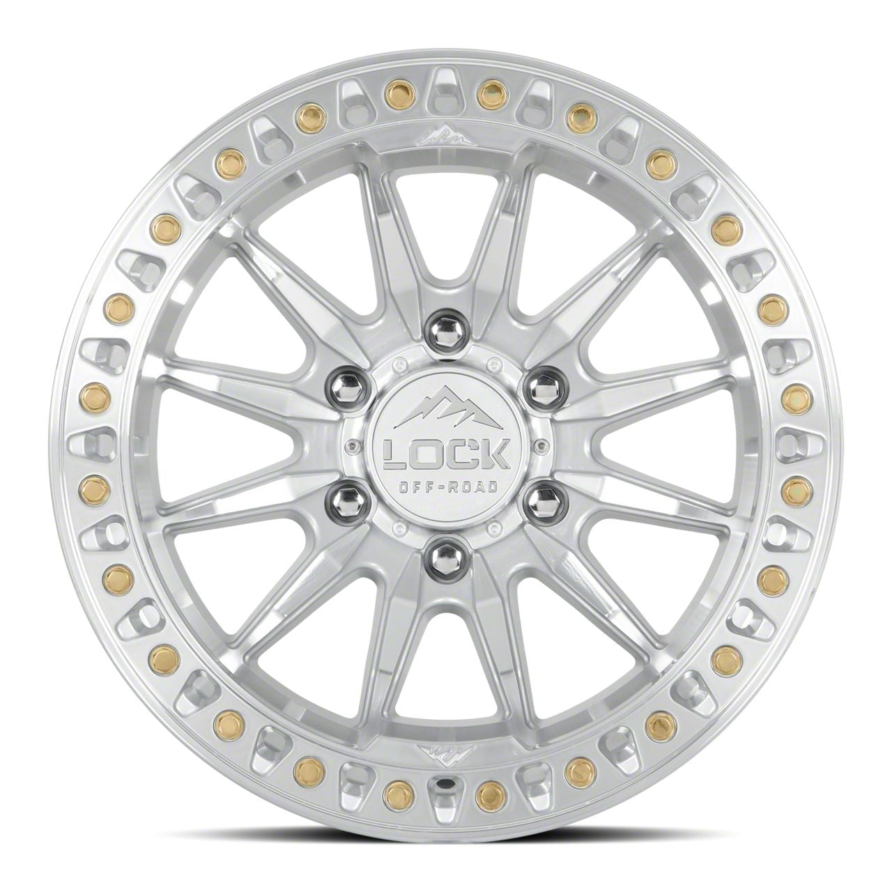 Lock Off-Road Sierra 1500 Trail Machine with Clear Coat 6-Lug Wheel ...