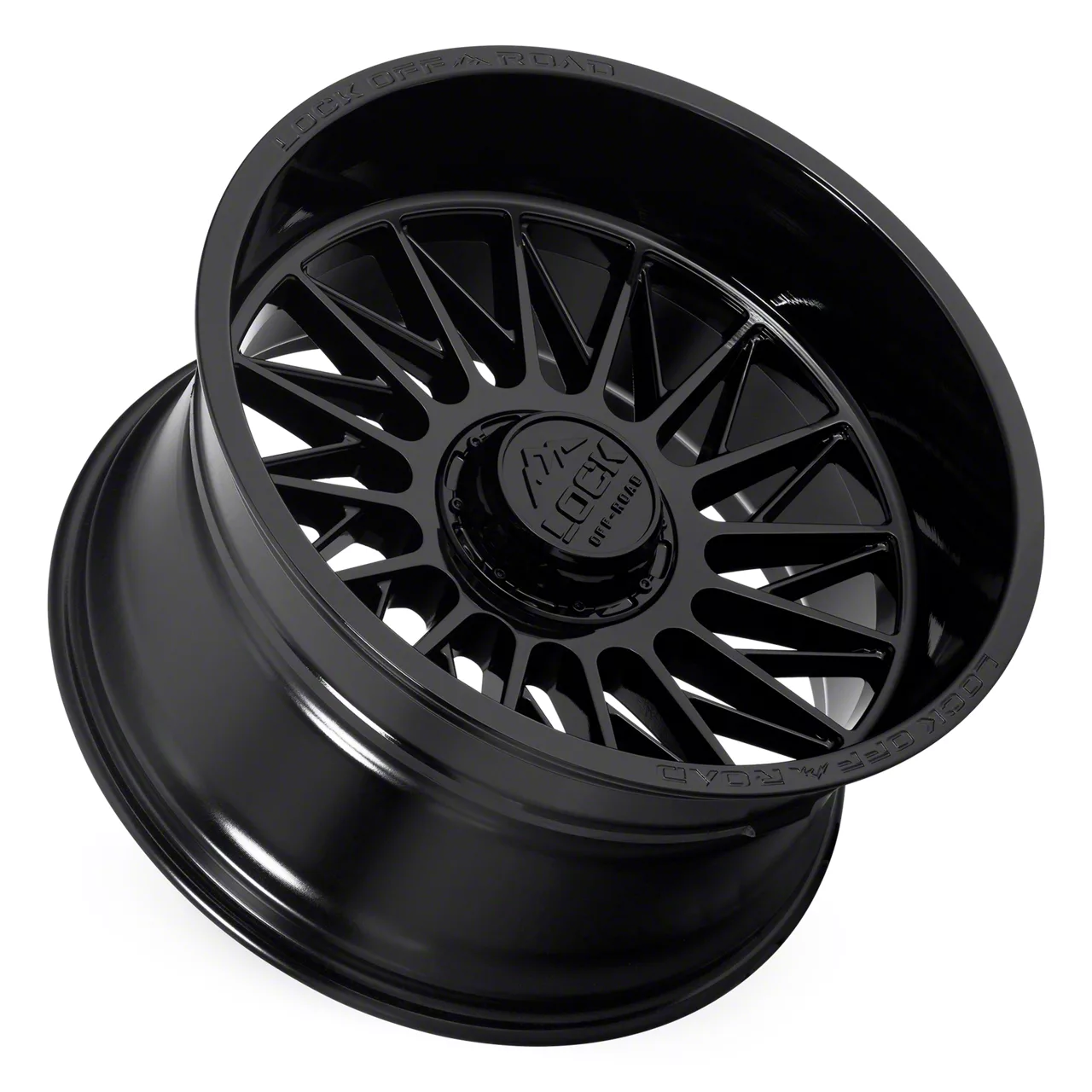Lock Off-Road Sierra 3500 Assault Gloss Black 8-Lug Wheel; 22x10; -18mm ...