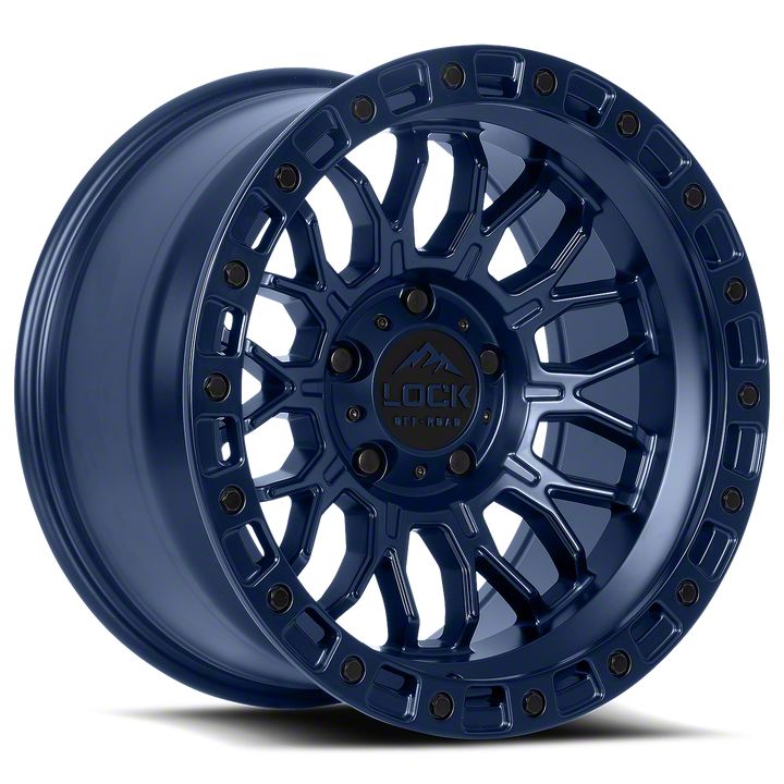 Lock Off-Road Tahoe Combat Matte Blue 6-Lug Wheel; 20x10; 18mm Offset ...