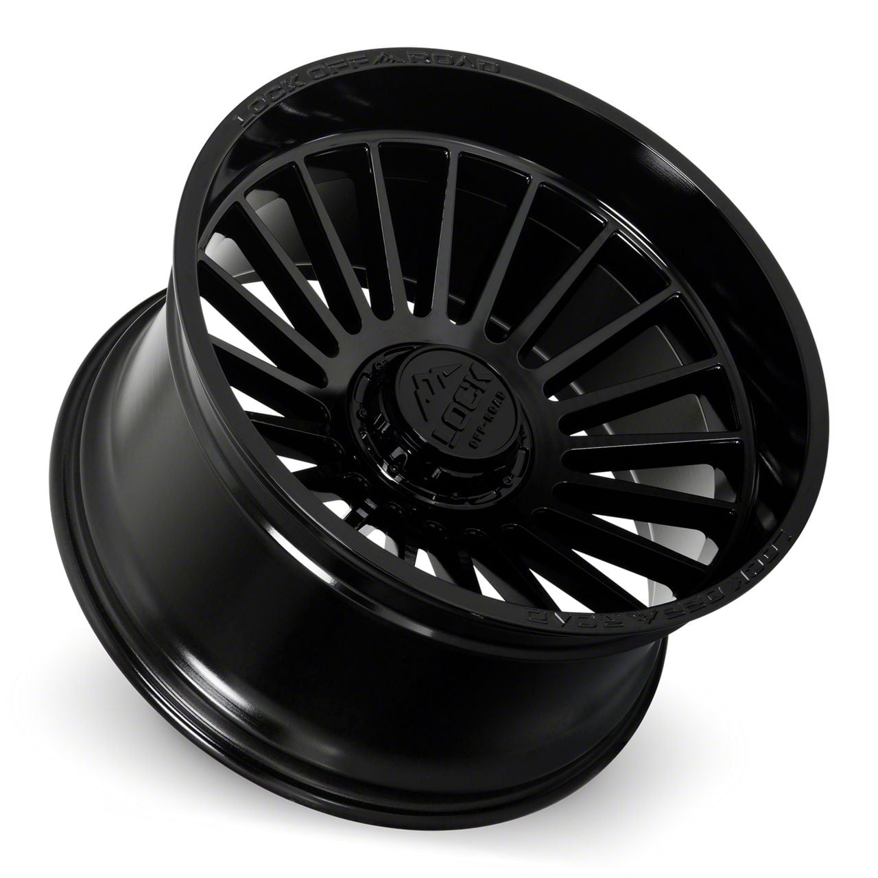 Lock Off-Road Sierra 3500 Invasion Gloss Black 8-Lug Wheel; 22x12 ...