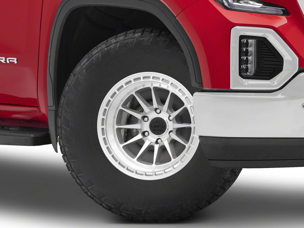 Lock Off-Road Sierra 1500 Baja Machining with Clear Coat 6-Lug Wheel ...