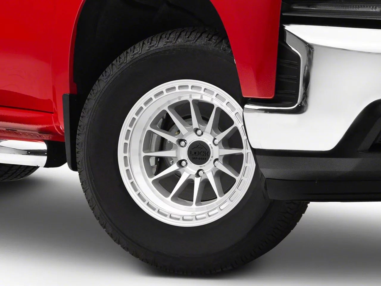 Lock Off-Road Silverado 1500 Baja Machining with Clear Coat 6-Lug Wheel ...