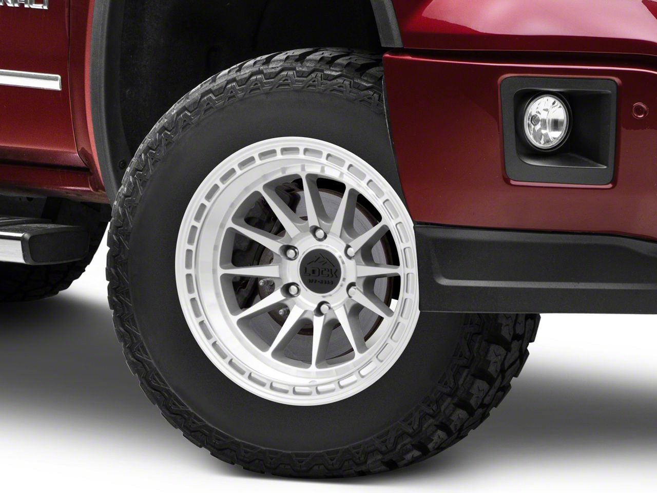 Lock Off-Road Sierra 1500 Baja Machining with Clear Coat 6-Lug Wheel ...