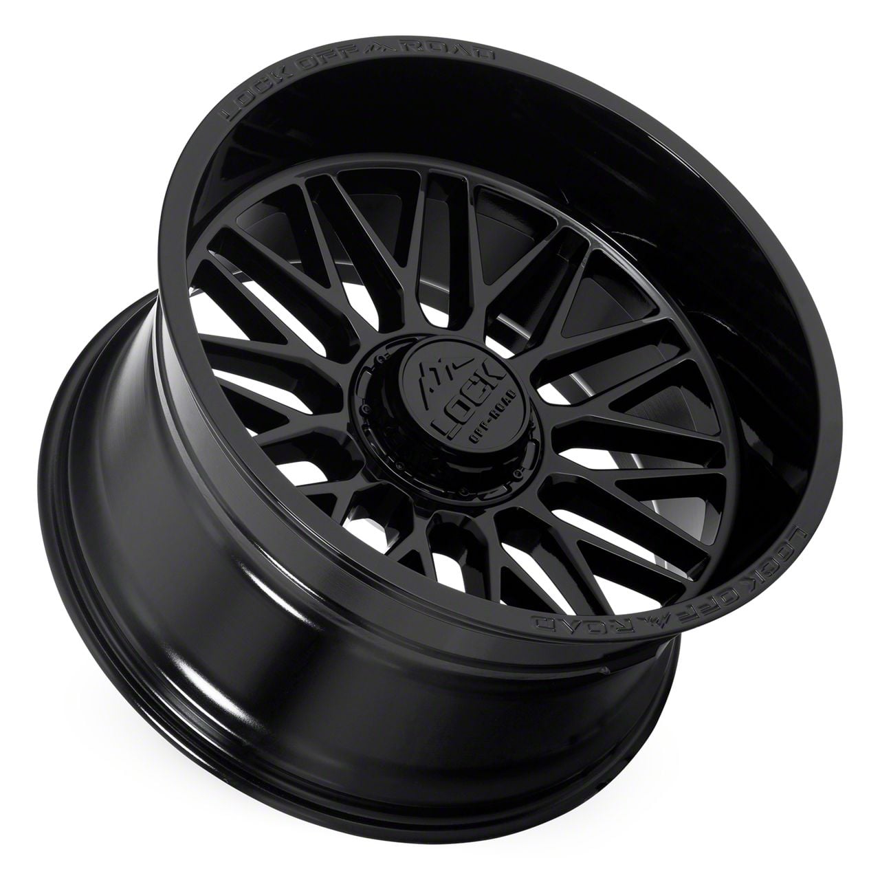 Lock Off-Road Sierra 2500 Apex Gloss Black 8-Lug Wheel; 22x12; -44mm ...