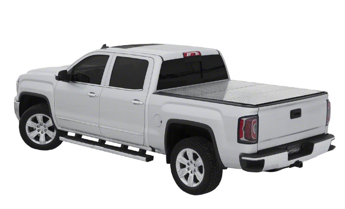 Lomax Silverado 1500 Hard Tri-Fold Tonneau Cover; Diamond Plate S155138 ...