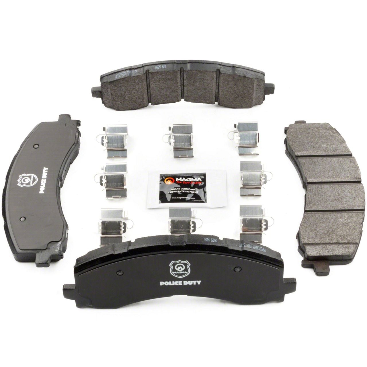 Magma Brakes F-150 Police Duty Semi-Metallic Brake Pads; Front Pair ...