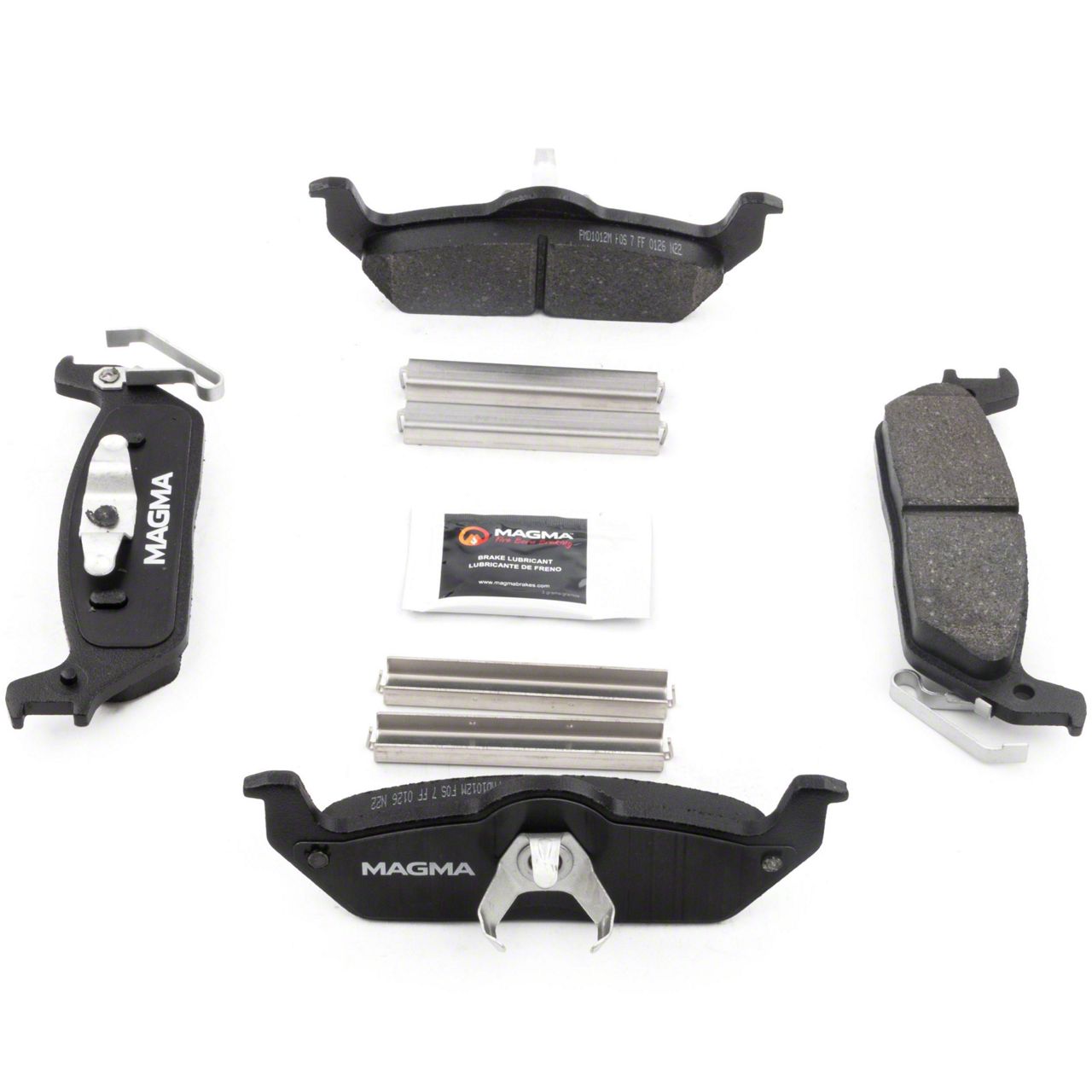 Magma Brakes F-150 Premium Semi-Metallic Brake Pads; Rear Pair PMD1012M ...
