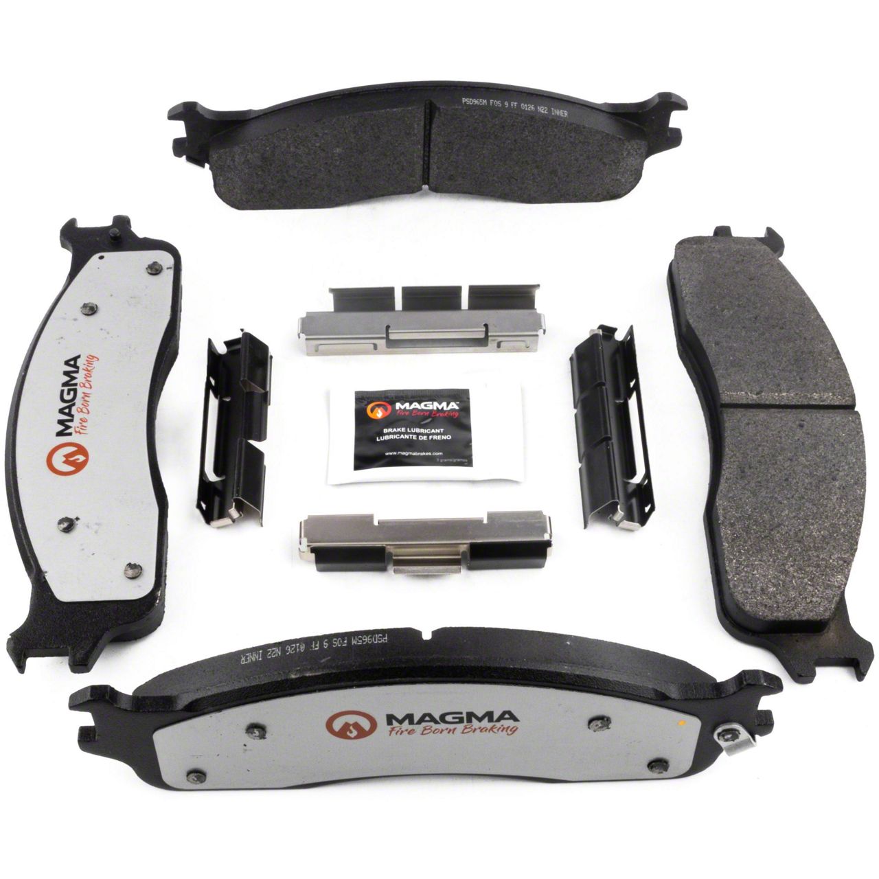 Magma Brakes RAM 2500 Pro-Series Semi-Metallic Brake Pads; Front Pair ...