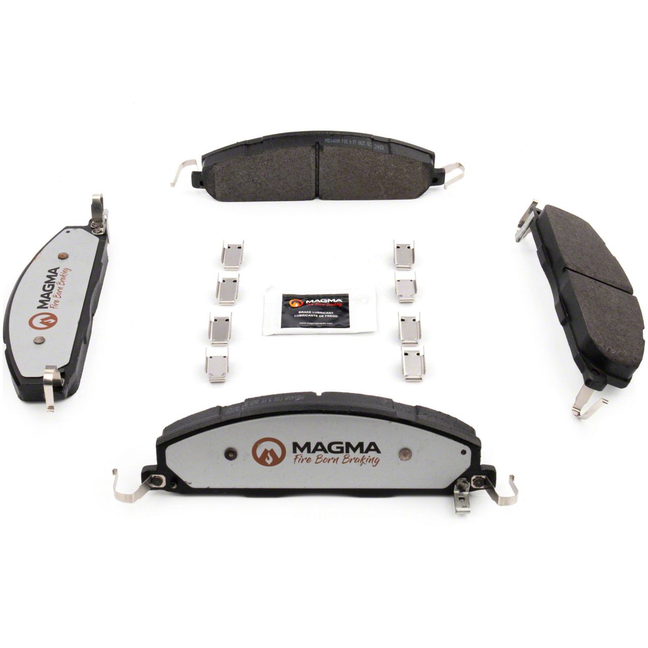Magma Brakes RAM 3500 Pro-Series Semi-Metallic Brake Pads; Rear Pair ...