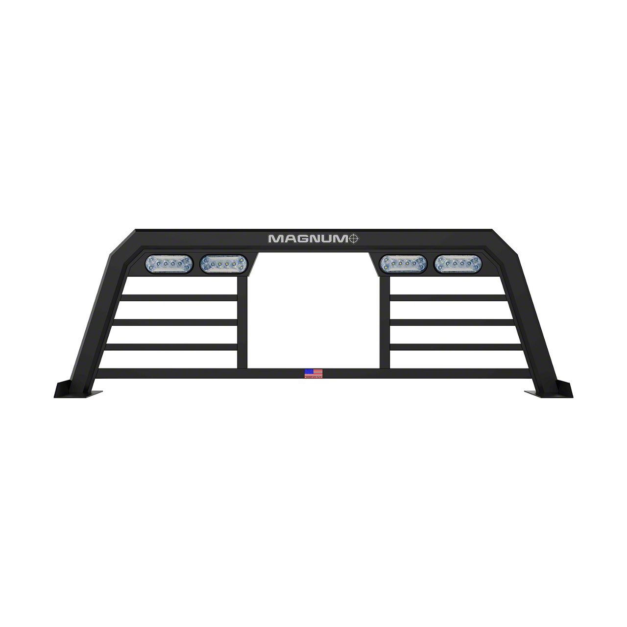 Magnum F-250 Super Duty High Pro Headache Rack with Lights and Window ...