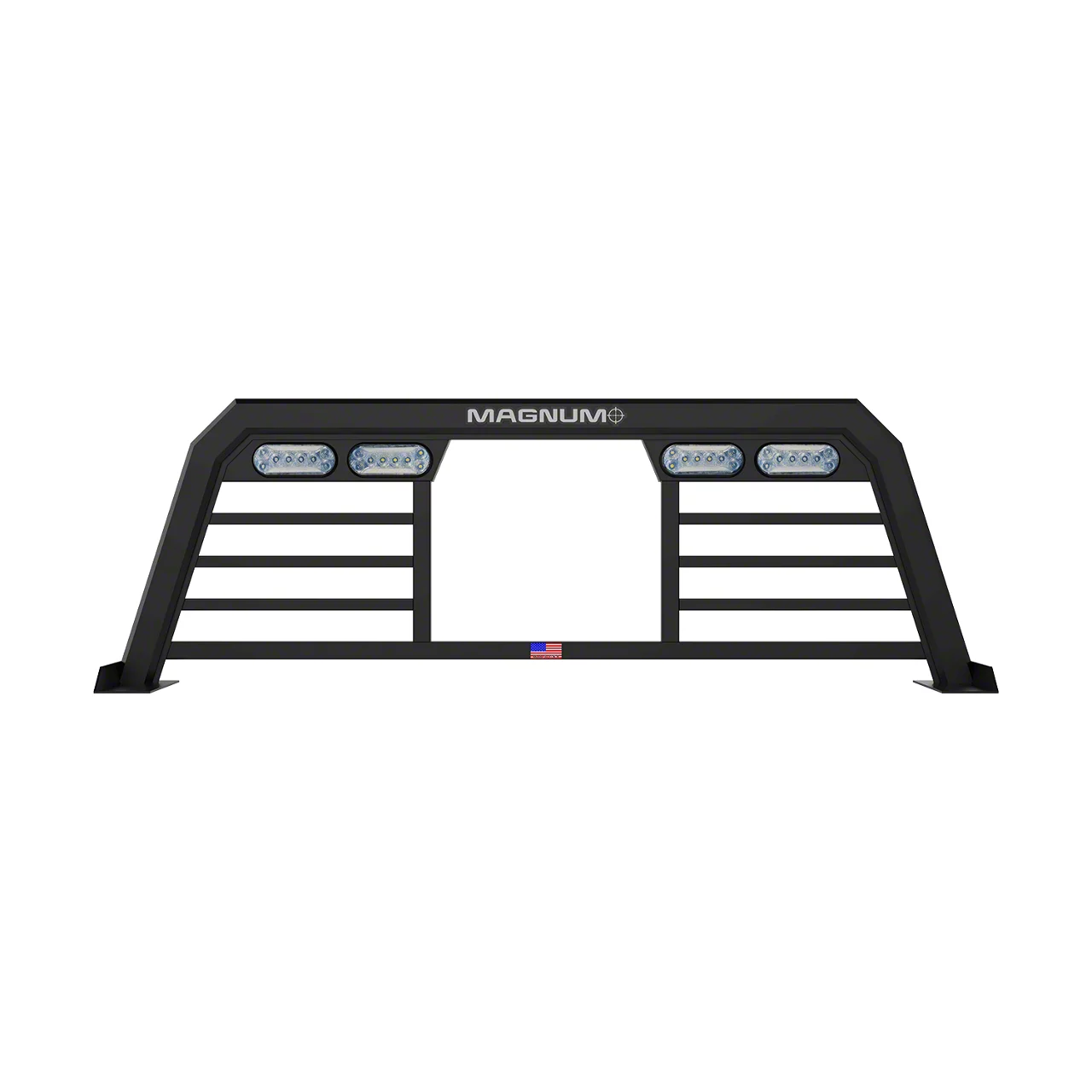 Magnum F-250 Super Duty High Pro Headache Rack with Lights and Window ...