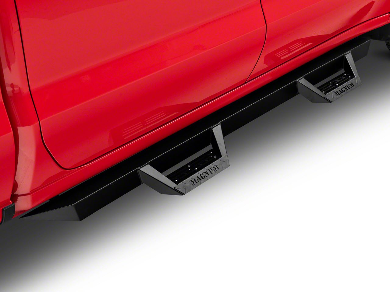 Magnum RT Steps & Bumpers Silverado 1500 RT Drop Side Step Bars; Black ...