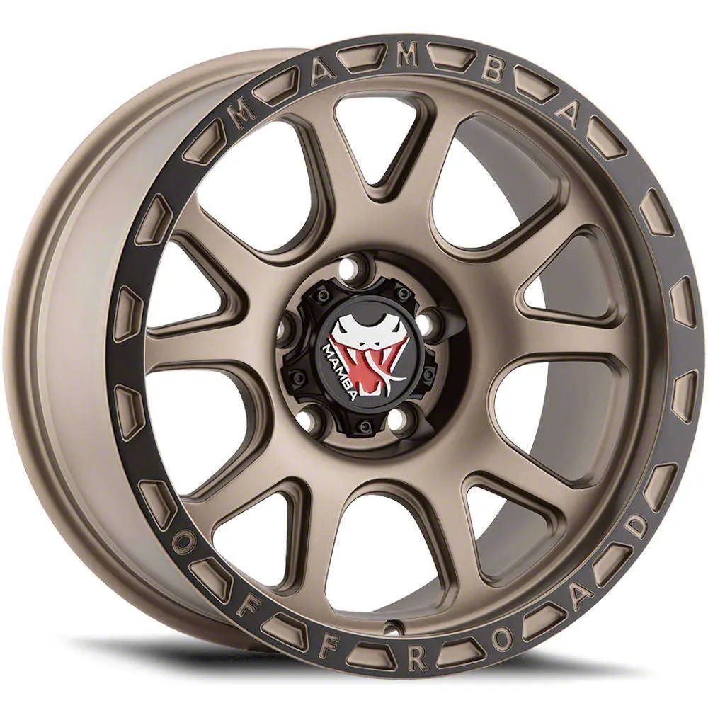 Mamba Offroad Wheels Sierra 1500 Type M27 Matte Bronze with Black Lip 6 ...