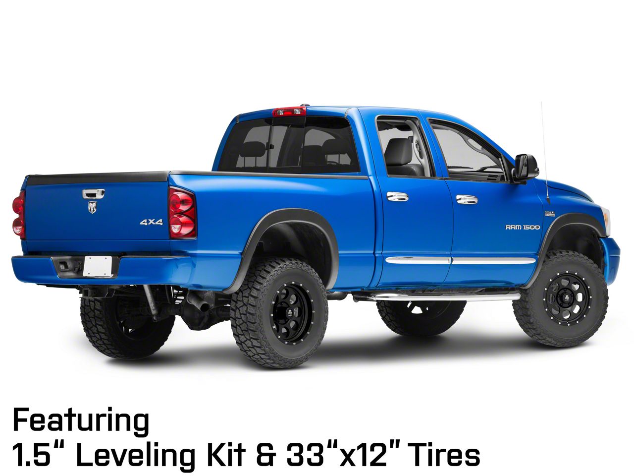 Mammoth RAM 1500 8 Aluminum Beadlock Satin Black 5-Lug Wheel; 17x9 ...