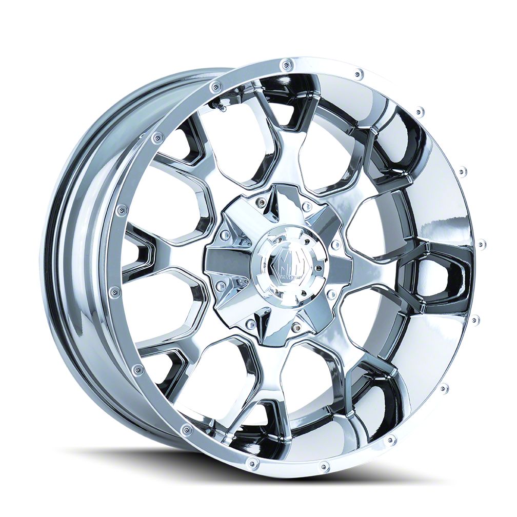 Mayhem Wheels F-350 Super Duty Warrior Chrome 8-Lug Wheel; 20x10; -25mm ...