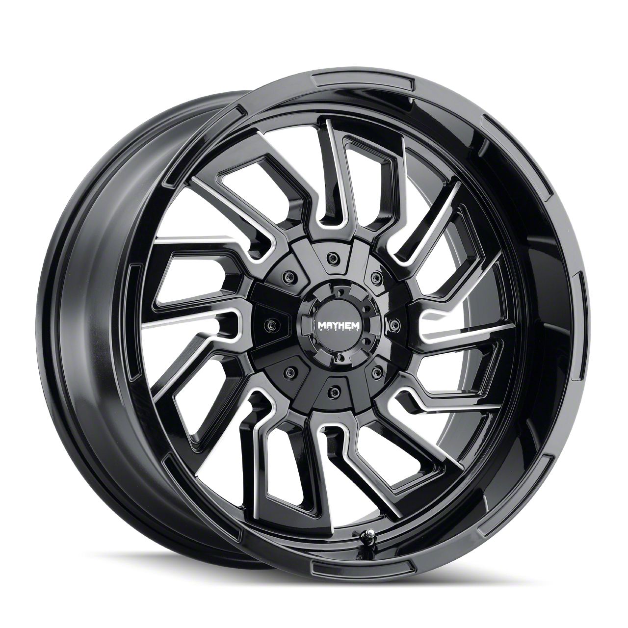 Mayhem Wheels Ranger Flywheel Gloss Black Milled 6-Lug Wheel; 20x10 ...