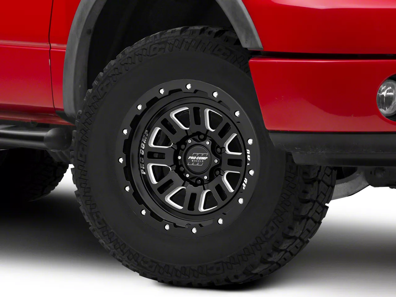 Mayhem Wheels F-150 Combat Gloss Black Milled 6-Lug Wheel; 17x9; 18mm ...