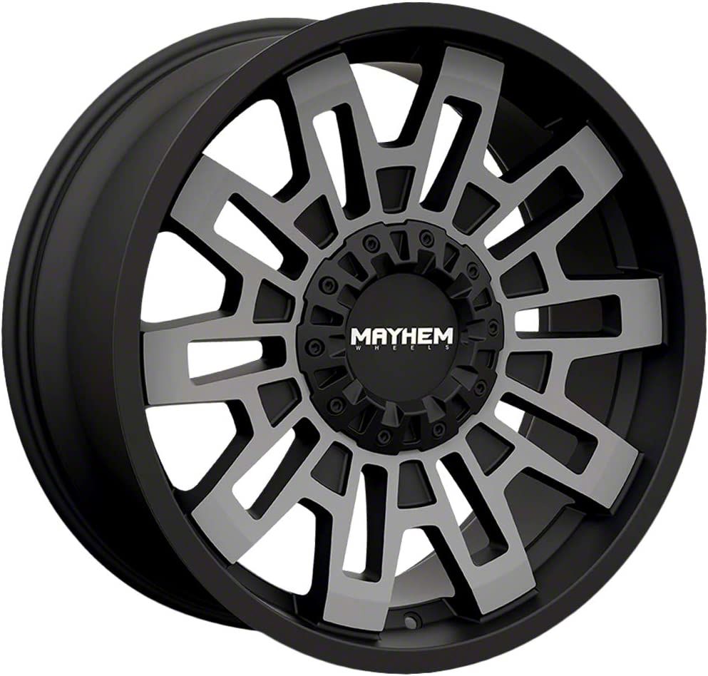Mayhem Wheels Silverado 1500 Cortex Matte Black with Dark Tint 6-Lug ...