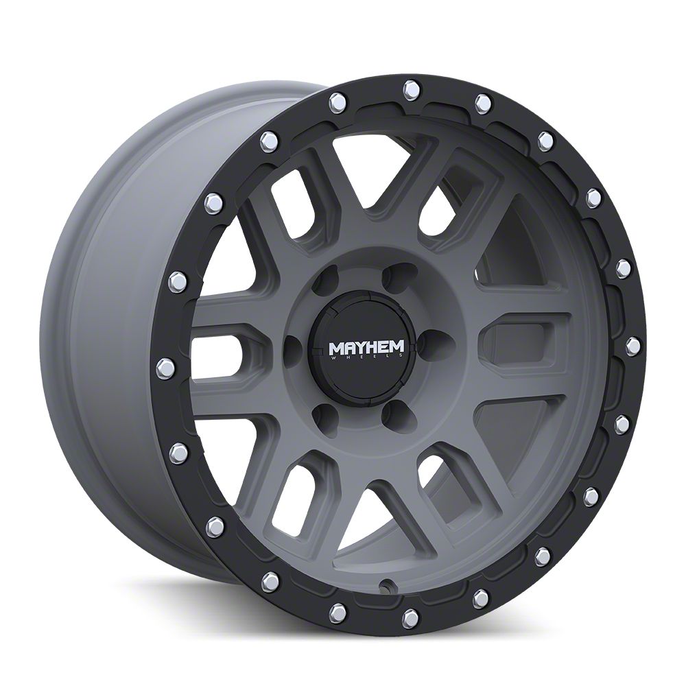 Mayhem Wheels Silverado 1500 Delta Matte Gunmetal 6-Lug Wheel; 20x9 ...