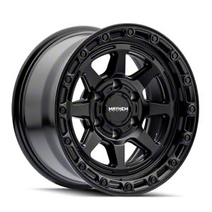 Mayhem Wheels Silverado 1500 Ridgeline Satin Black 6-Lug Wheel; 17x8.5 ...