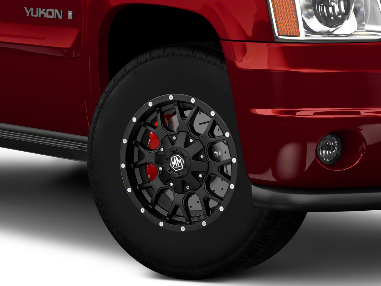 Mayhem Wheels Yukon Warrior Matte Black 6-Lug Wheel; 17x9; 18mm Offset ...