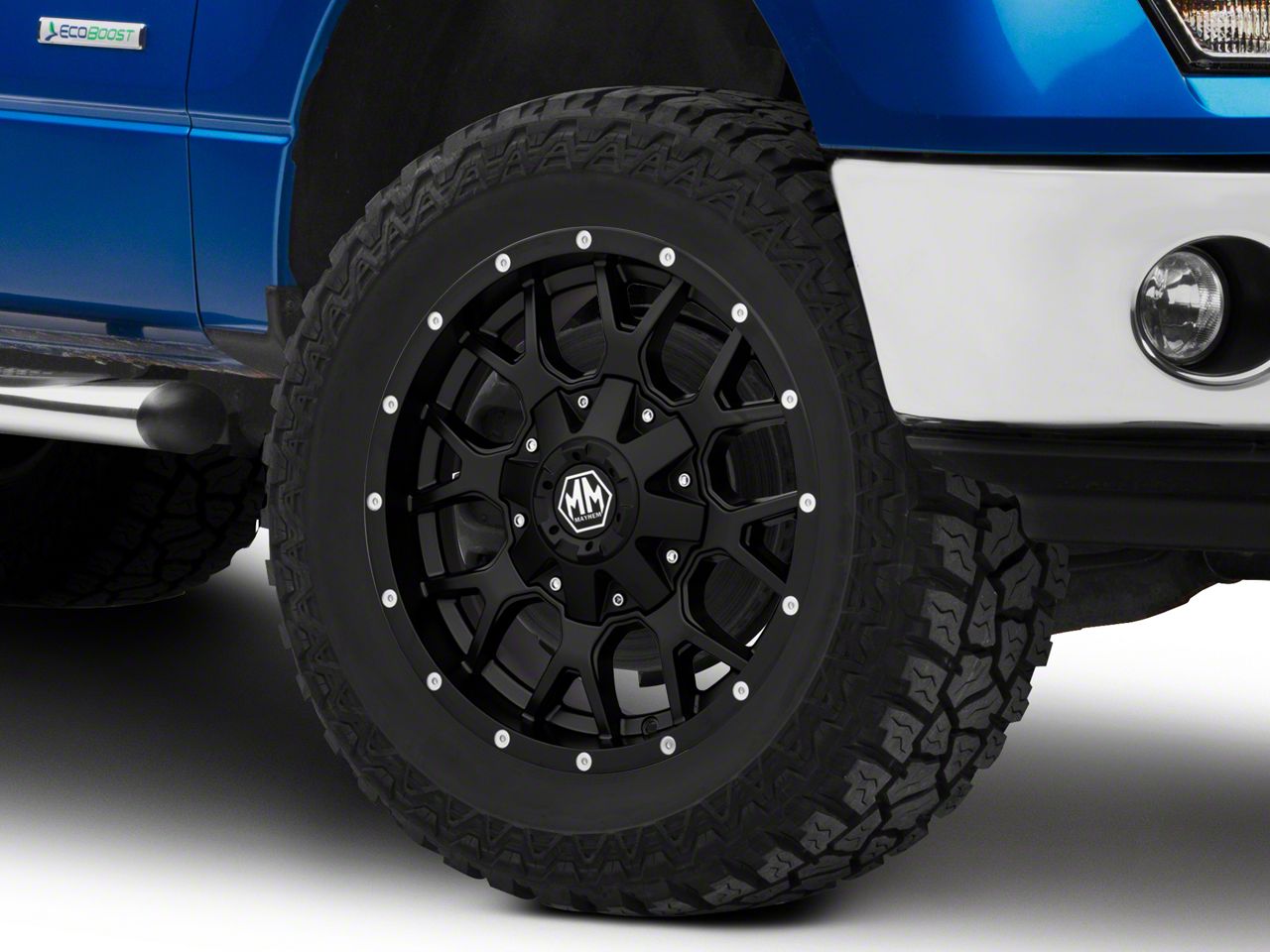 Mayhem Wheels F-150 Warrior Matte Black 6-Lug Wheel; 20x9; -8mm Offset ...