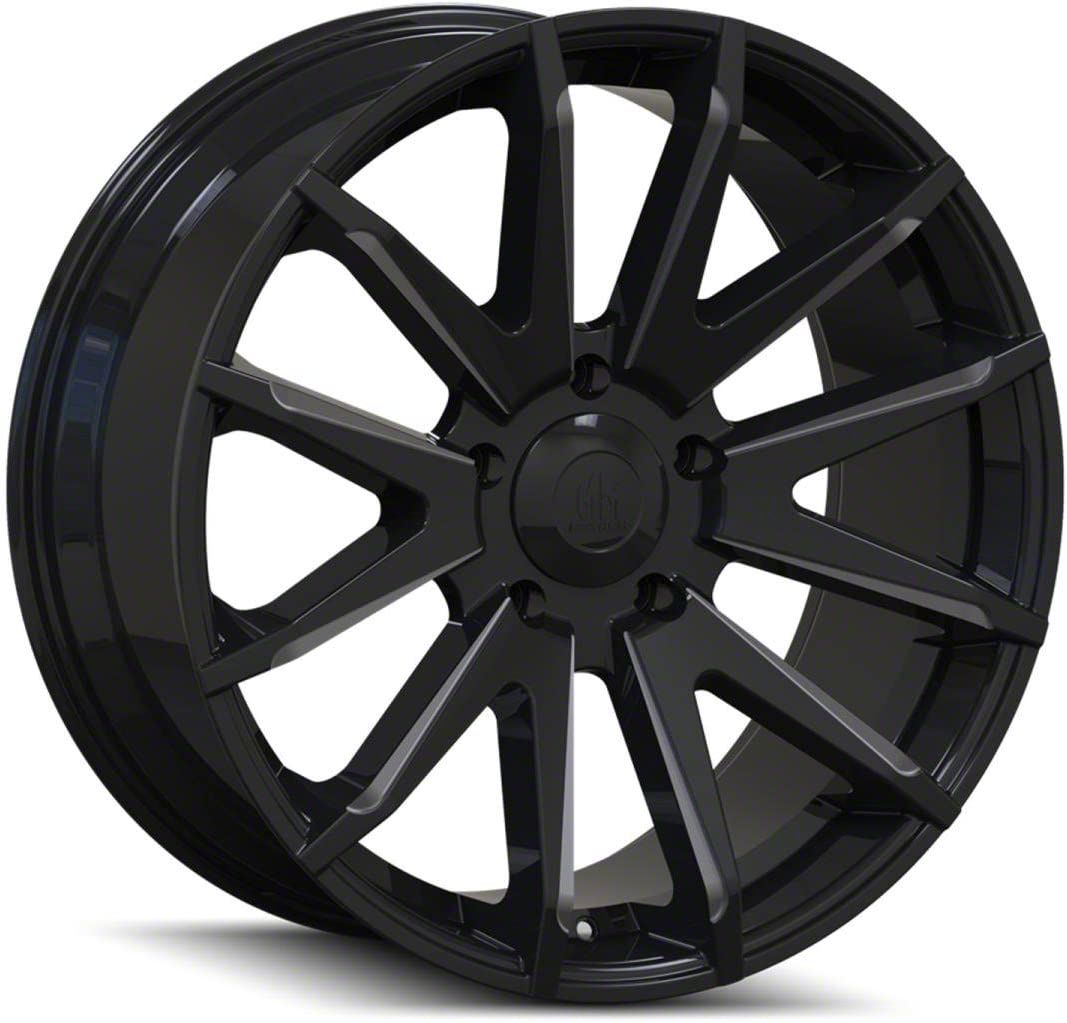 Mayhem Wheels Yukon Crossfire Gloss Black Milled 6-Lug Wheel; 20x9.5 ...