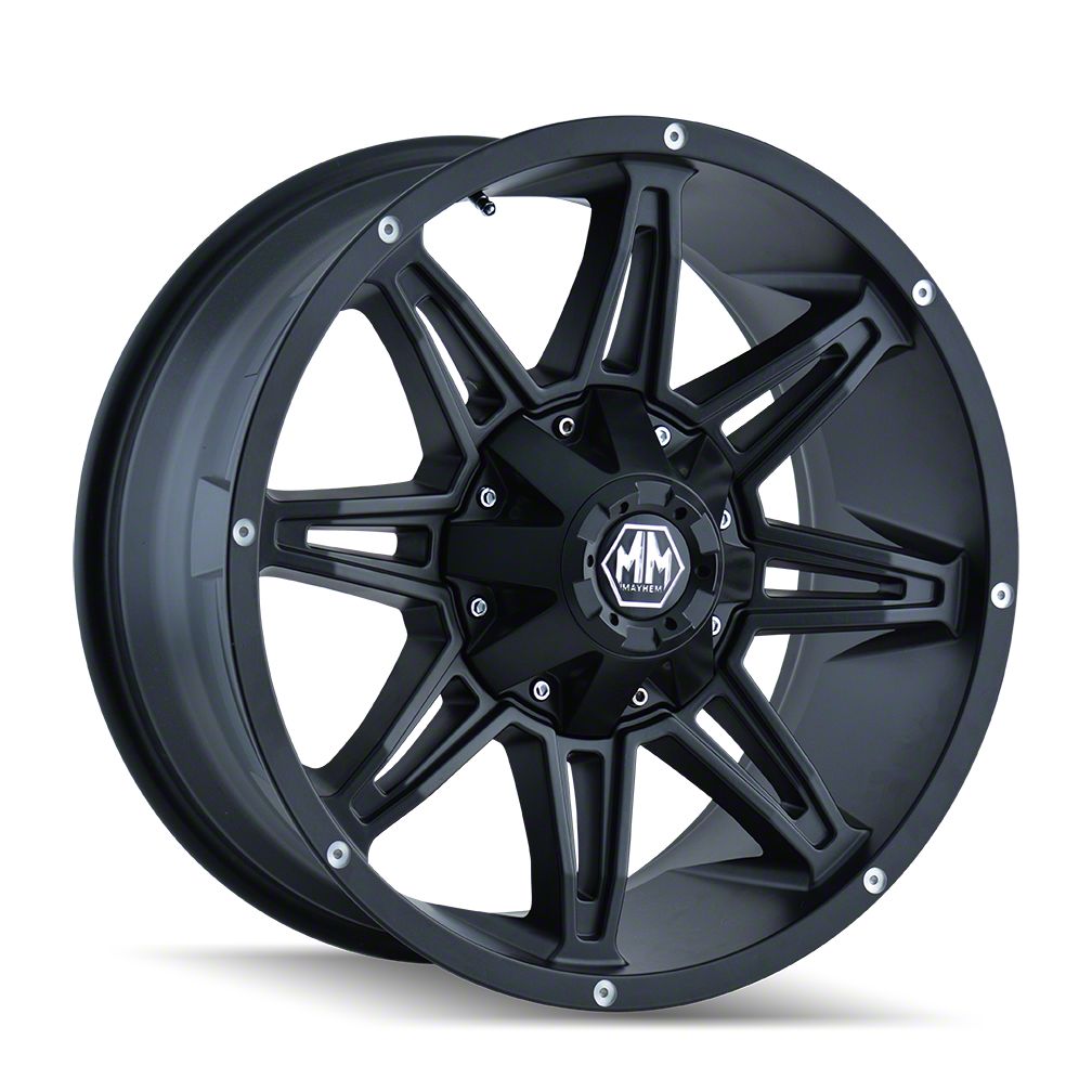 Mayhem Wheels F-250 Super Duty Rampage Matte Black 8-Lug Wheel; 18x9 ...