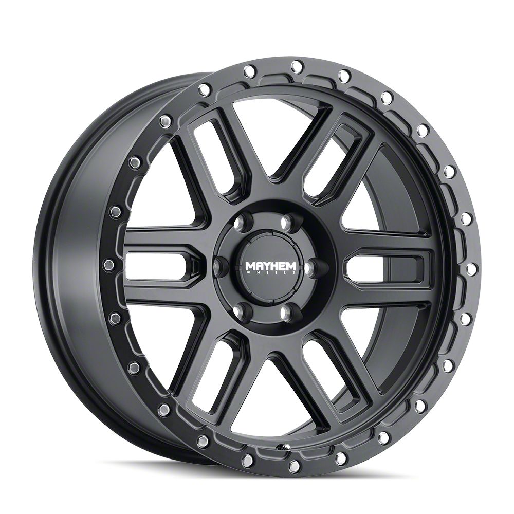 Mayhem Wheels Ranger Delta Matte Black 6-Lug Wheel; 17x9; -12mm Offset ...