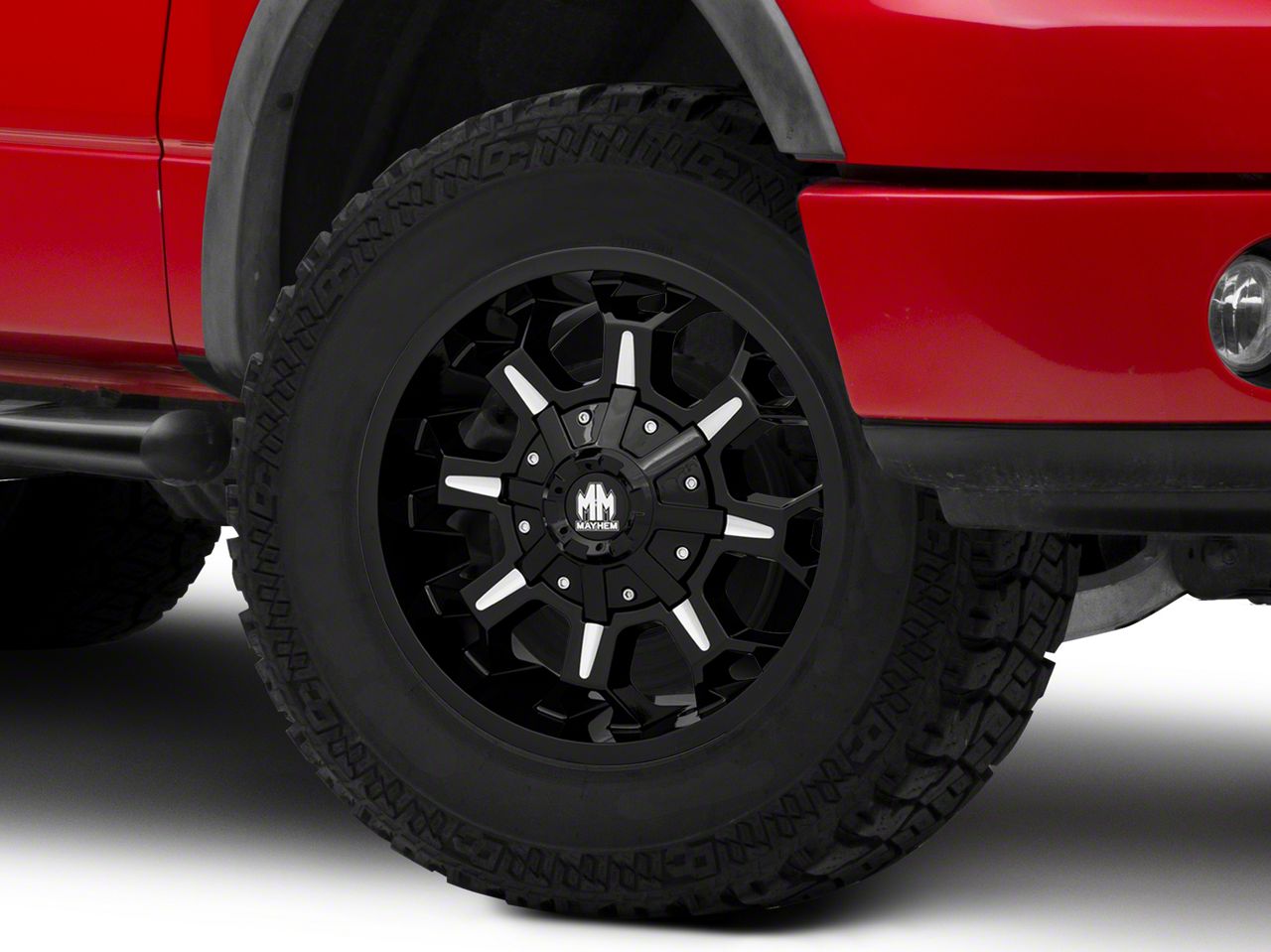 Mayhem Wheels F-150 Combat Gloss Black Milled 6-Lug Wheel; 18x9; -12mm ...