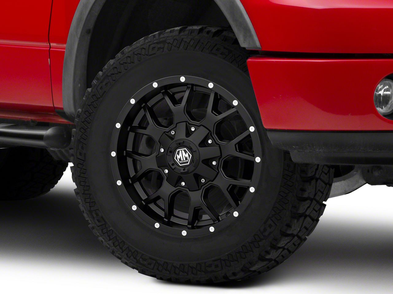 Mayhem Wheels F-150 Warrior Matte Black 6-Lug Wheel; 18x9; 18mm Offset ...