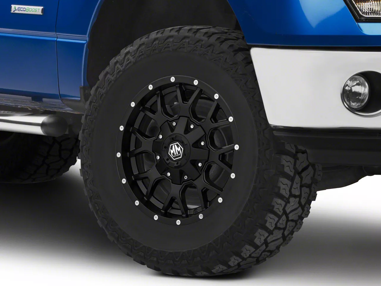Mayhem Wheels F-150 Warrior Matte Black 6-Lug Wheel; 17x9; 18mm Offset ...