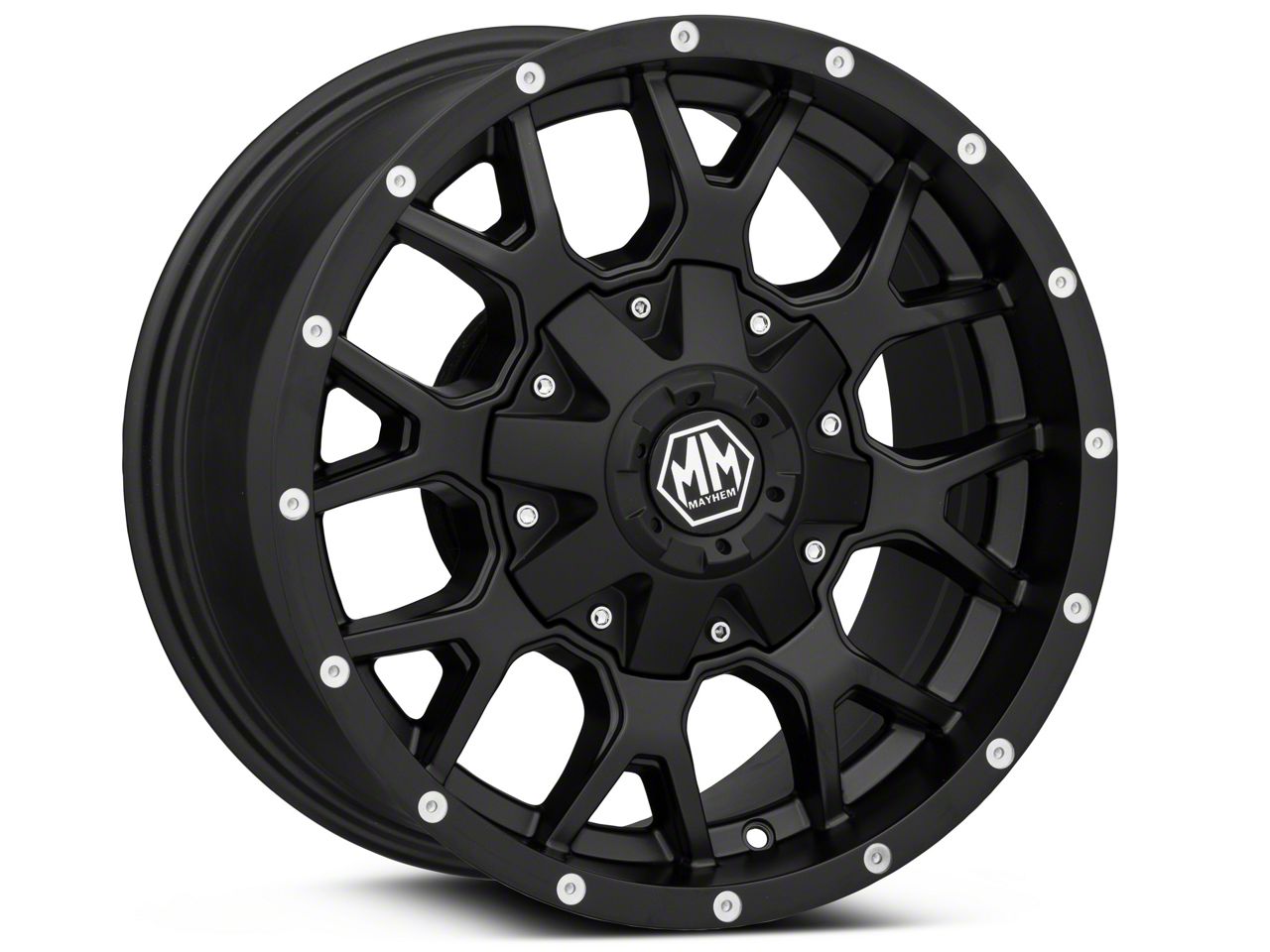Mayhem Wheels F-150 Warrior Matte Black 6-Lug Wheel; 17x9; 18mm Offset ...
