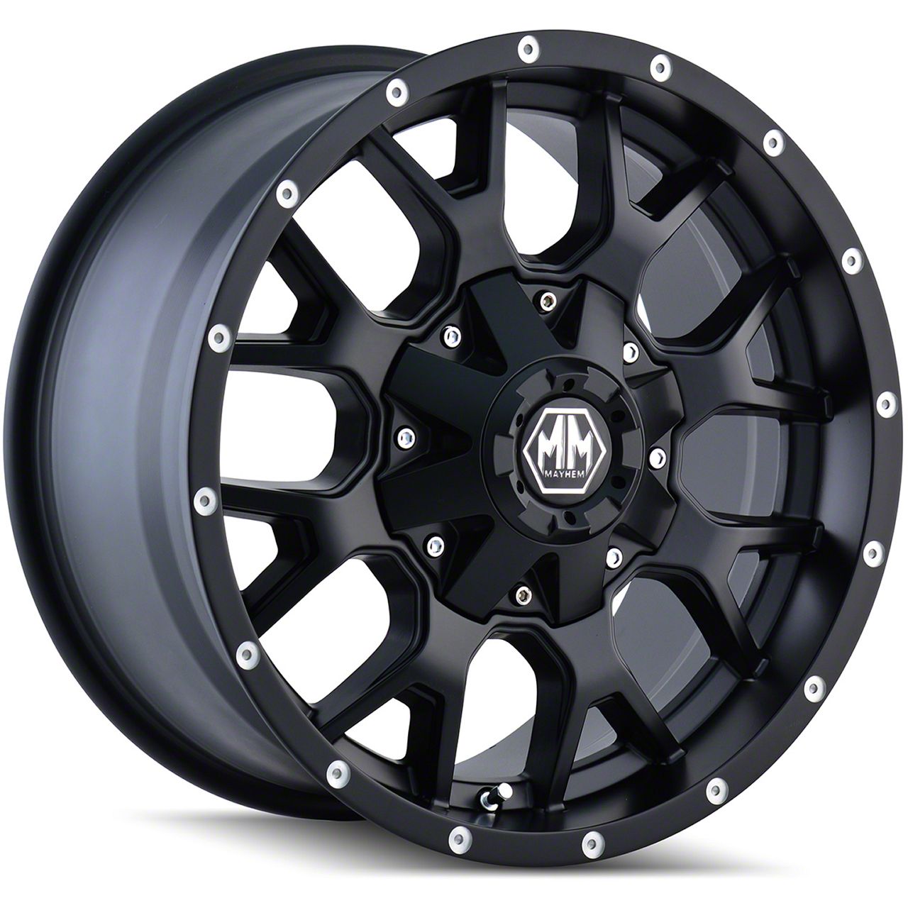 Mayhem Wheels RAM 2500 Warrior Matte Black 8-Lug Wheel; 18x9; 18mm ...