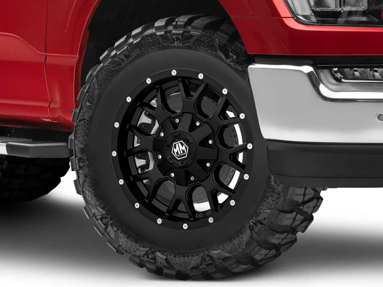 Mayhem Wheels F-150 Warrior Matte Black 6-Lug Wheel; 18x9; 18mm Offset ...