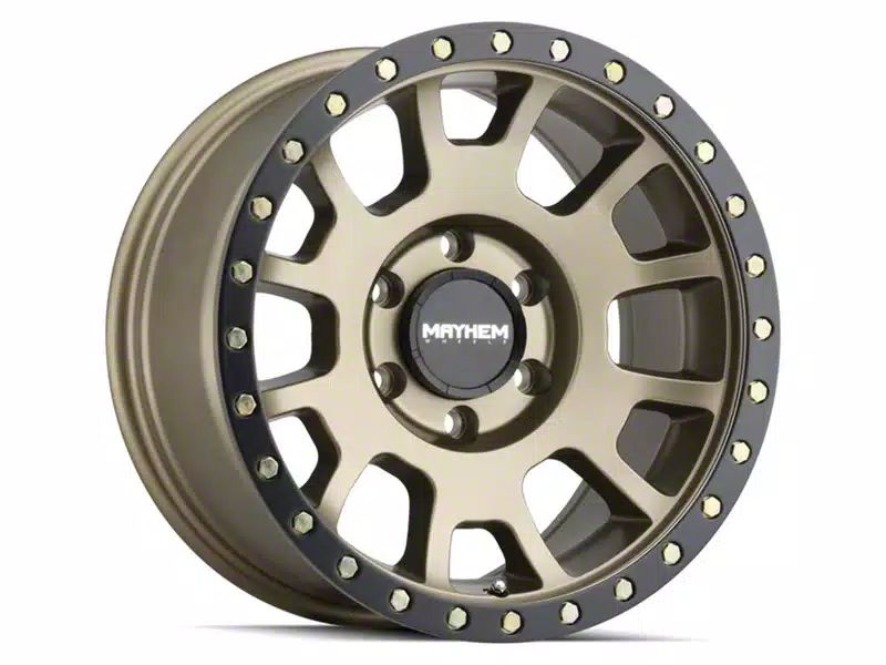 Mayhem Wheels Ranger Scout Matte Gold with Matte Black Lip 6-Lug Wheel ...