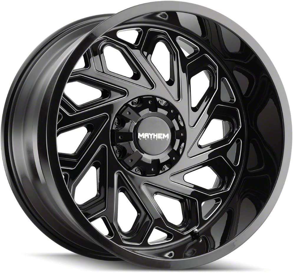 Mayhem Wheels Colorado Essex Gloss Black Milled 6-Lug Wheel; 20x9; 0mm ...