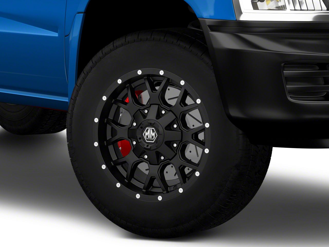 Mayhem Wheels Dakota Warrior Matte Black 5-Lug Wheel; 17x9; -12mm ...