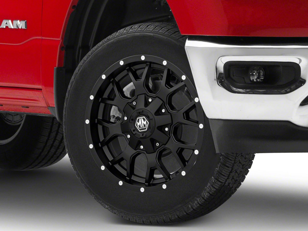 Mayhem Wheels RAM 1500 Warrior Matte Black 6-Lug Wheel; 20x9; 18mm ...