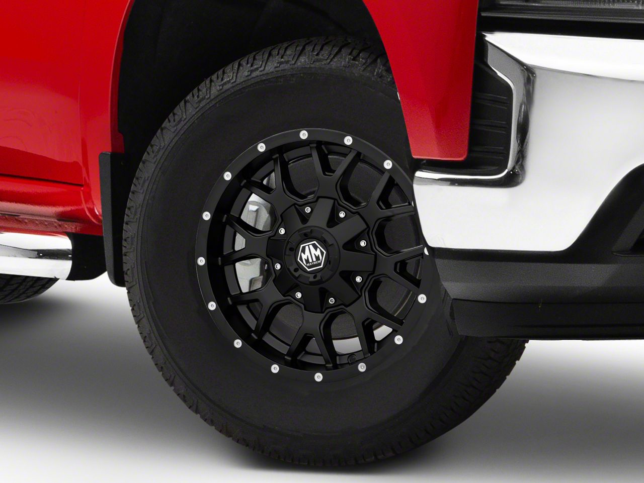 Mayhem Wheels Silverado 1500 Warrior Matte Black 6-Lug Wheel; 17x9 ...