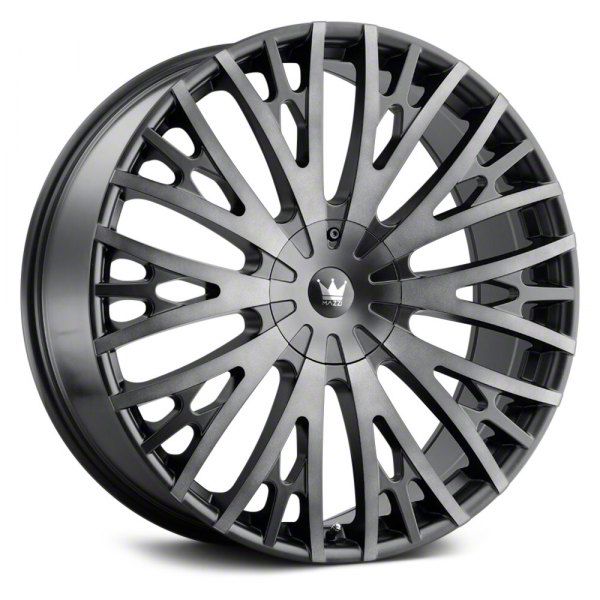 Mazzi F-150 Twist Tie Matte Black with Dark Tint 6-Lug Wheel; 24x9.5 ...
